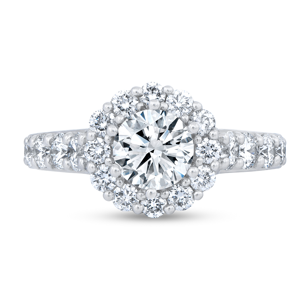 Round Diamond Halo Ring | Wixon Jewelers