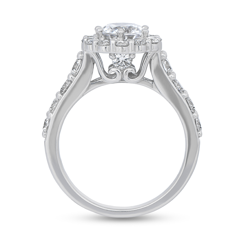 Round Diamond Halo Ring | Wixon Jewelers