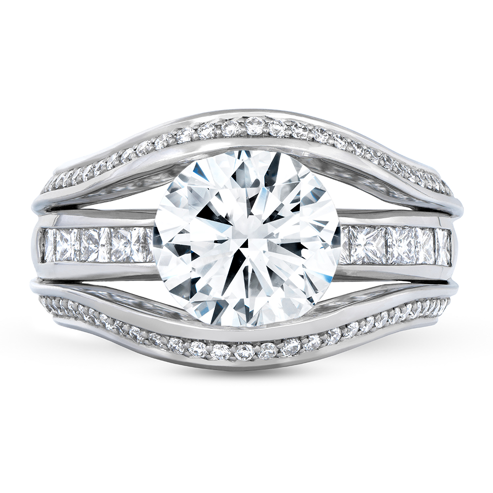 Round Diamond Channel-Set Ring | Wixon Jewelers