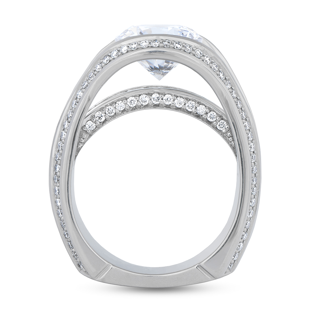 Round Diamond Channel-Set Ring | Wixon Jewelers